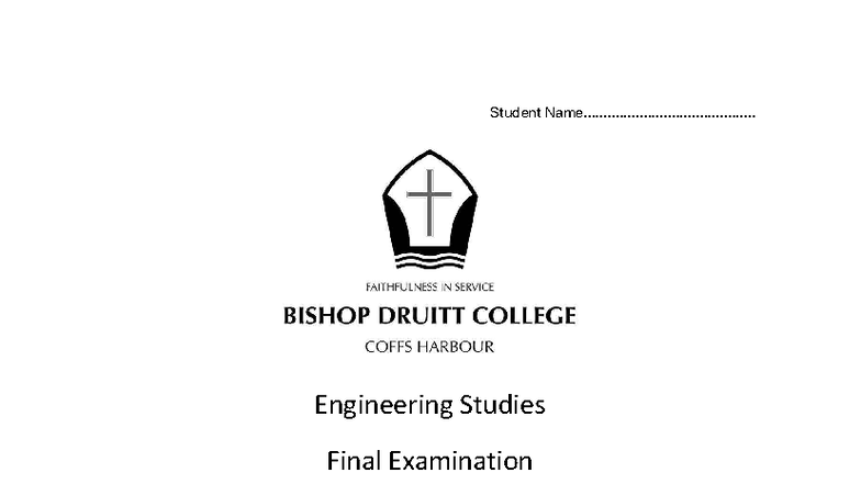 Yr11 Engineering Final Exam 2021 - General Instructions & Questions ...
