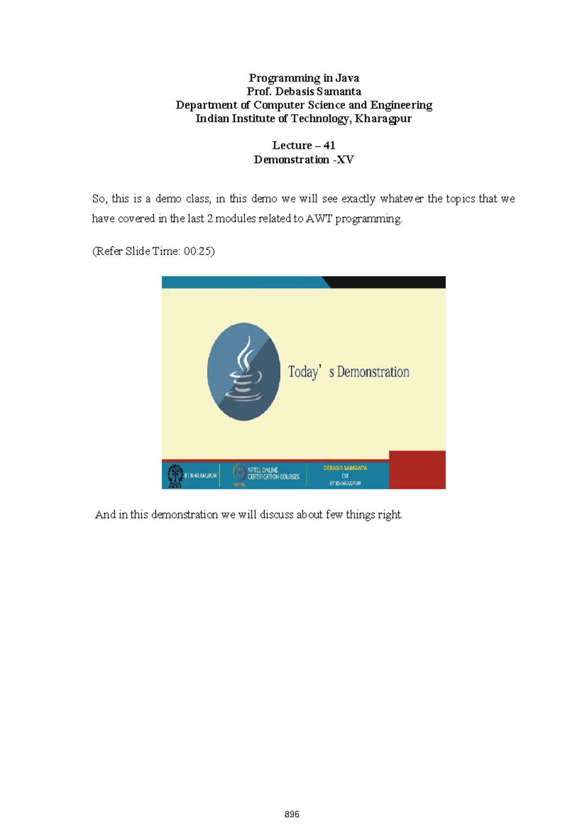 Java AWT Programming: Lecture 41 - GUI Components & Layouts - Studocu