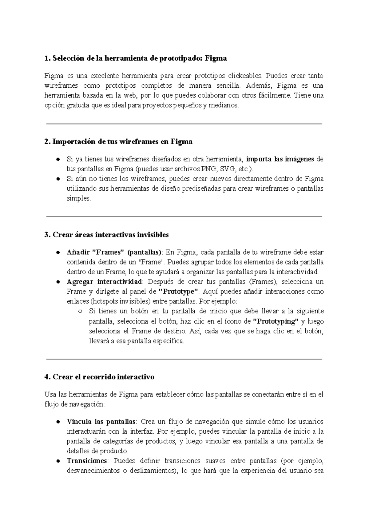 Selección y Uso de Figma para Prototipos Interactivos en Diseño - Studocu