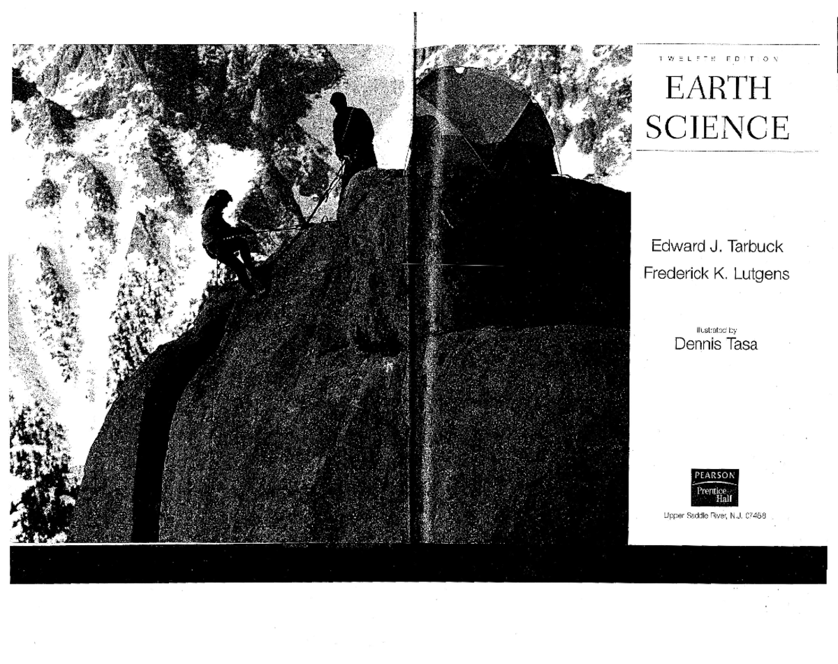 Earth Science Lecture Notes (12th Ed.) by Tarbuck & Lutgens - Studocu