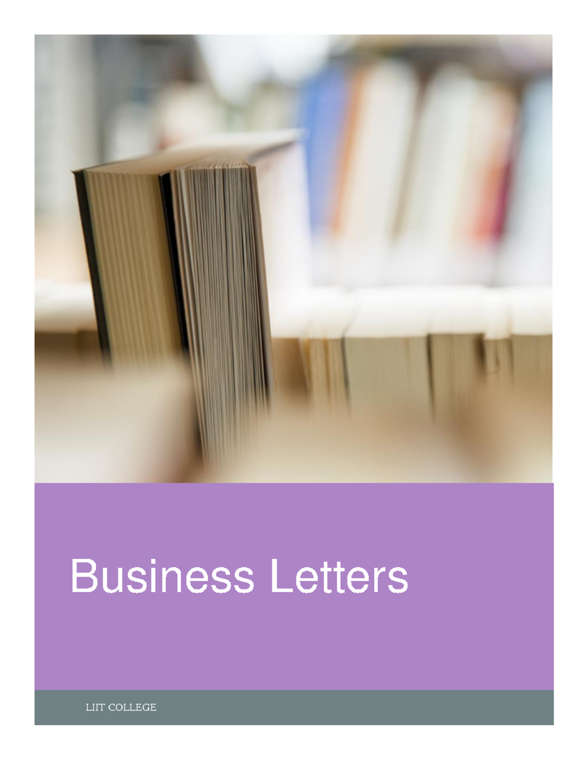 Business Letters: Essentials & Structure in Computer Basics (LIIT ...
