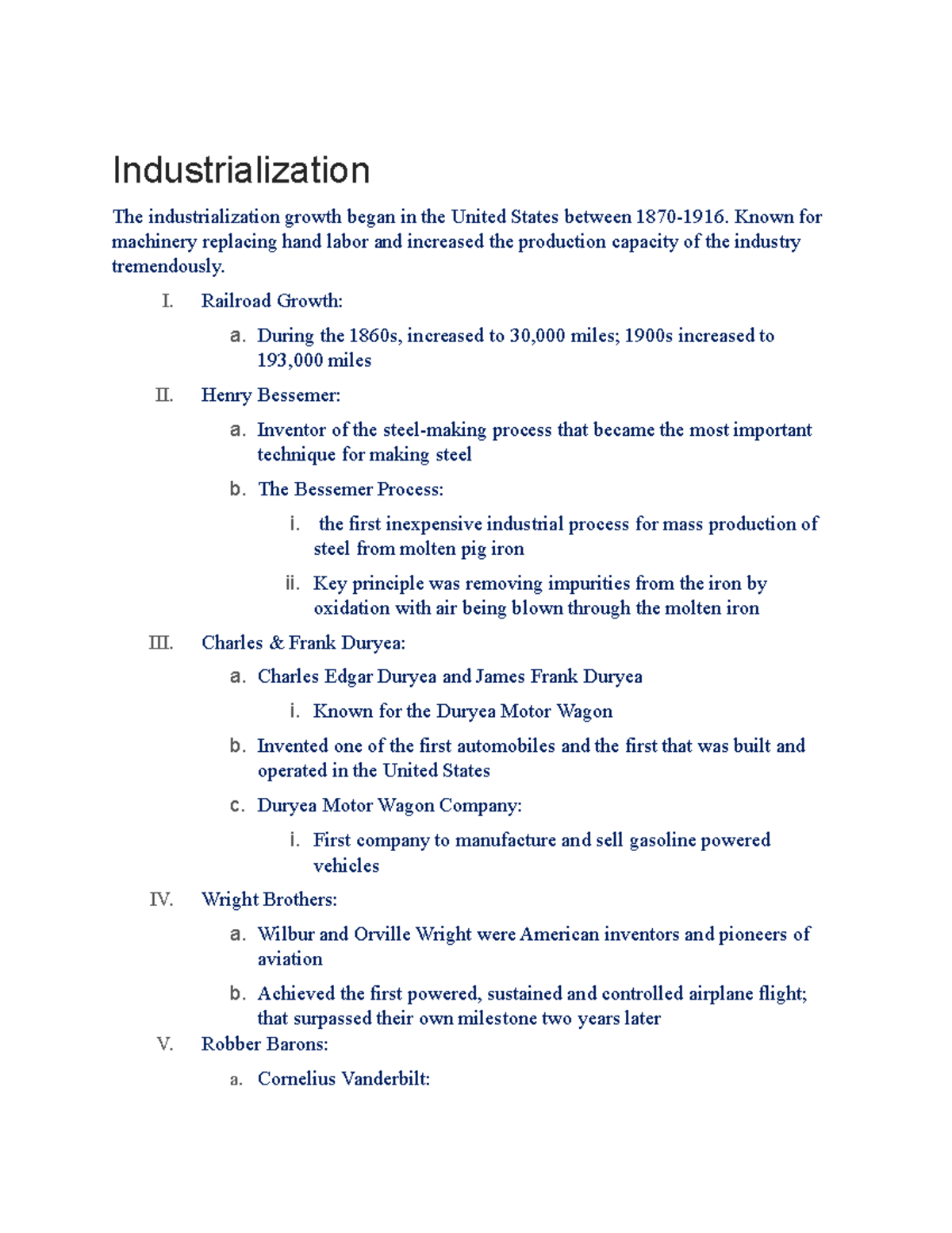 Industrialization Notes - Industrialization The industrialization ...