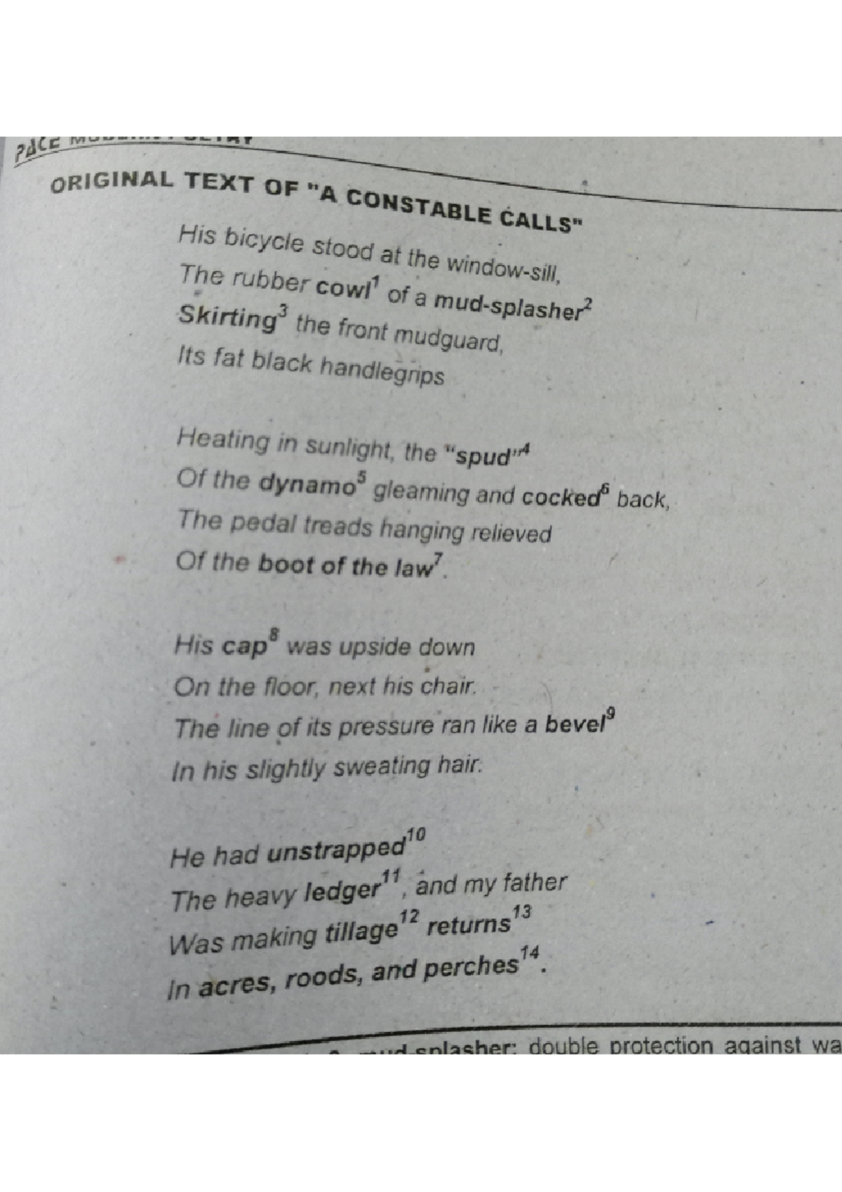 ENG 200: A Constable Calls - Summary and Critical Analysis - Studocu