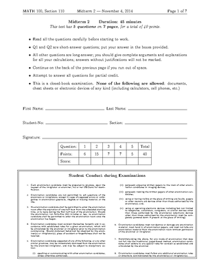 Intro to Math - mth100 - VU - Studocu