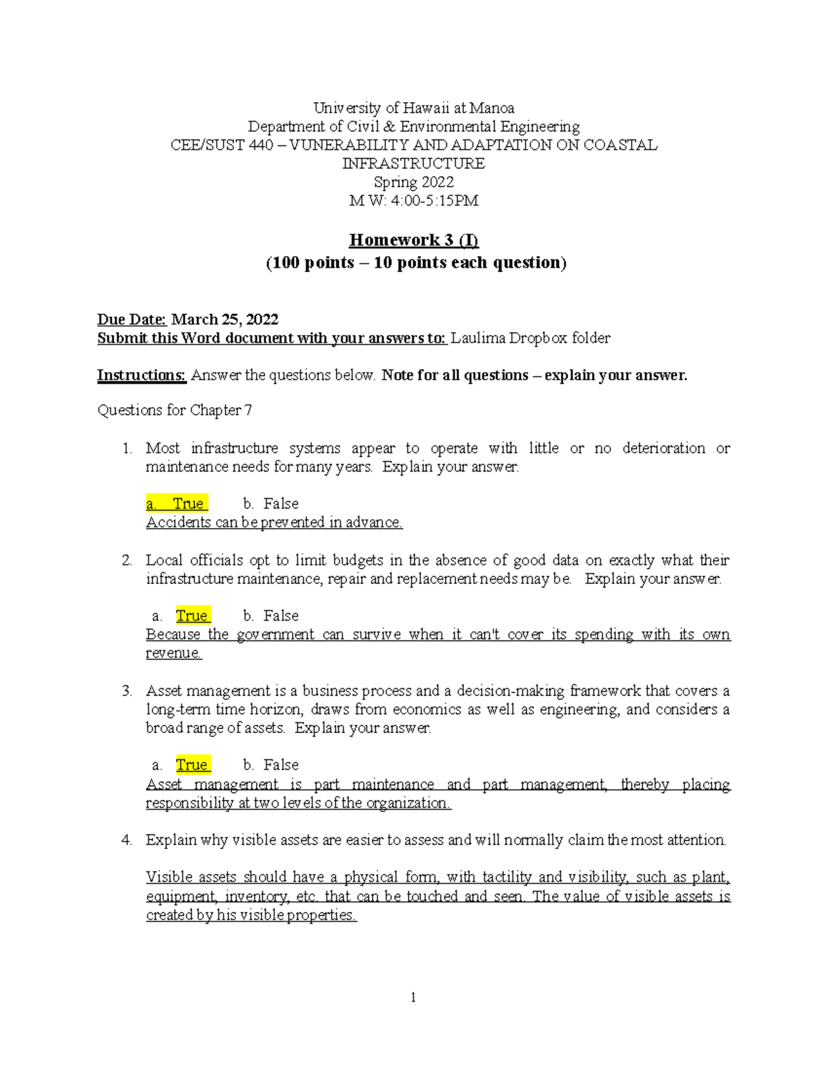 CEE-SUST-440 SP22 Homework 3: Vulnerability and Adaptation Assessment ...