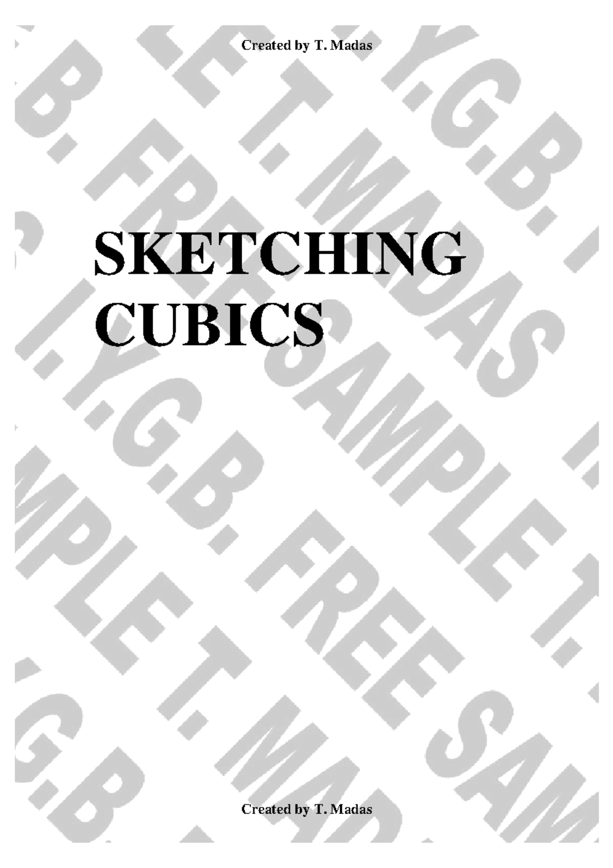 Cubic Sketching Practice Questions - MATH 101 - Studocu