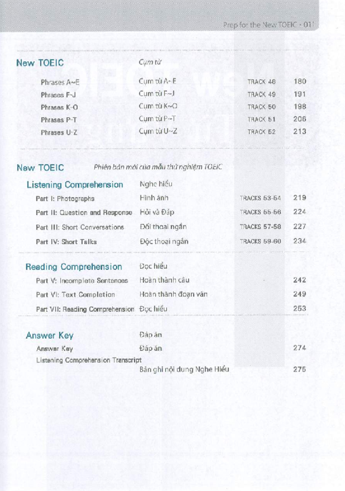 Travel Prep for the New TOEIC 011: Comprehensive Phrase Guide and ...