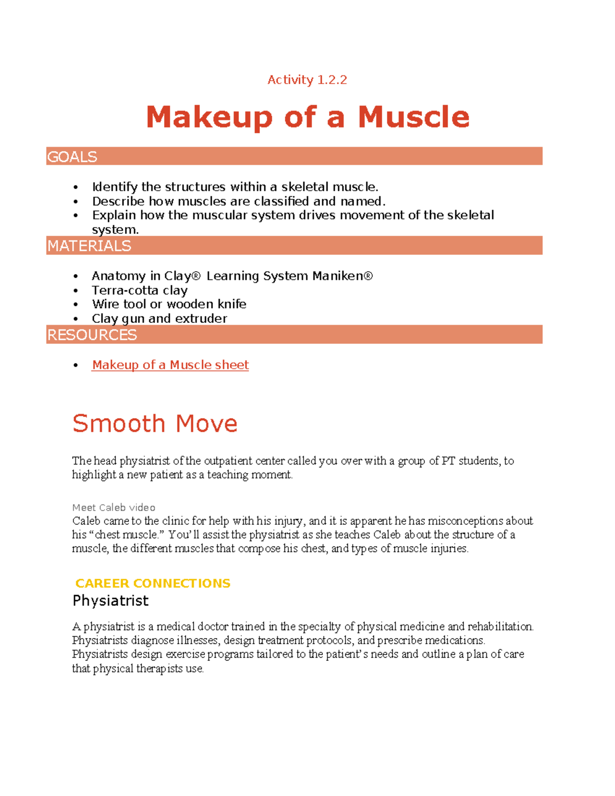 HBS 1 - Makeup of a Muscle: Structures, Classifications & Injuries ...