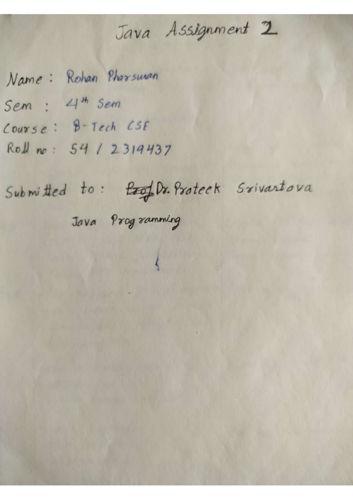 Assignment 2 - Java Practice: Code Implementation and Concepts - Studocu