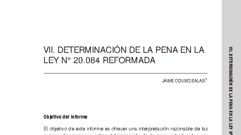 Couso, Jaime - Informe sobre la Determinación de la Pena en la Ley 20. ...