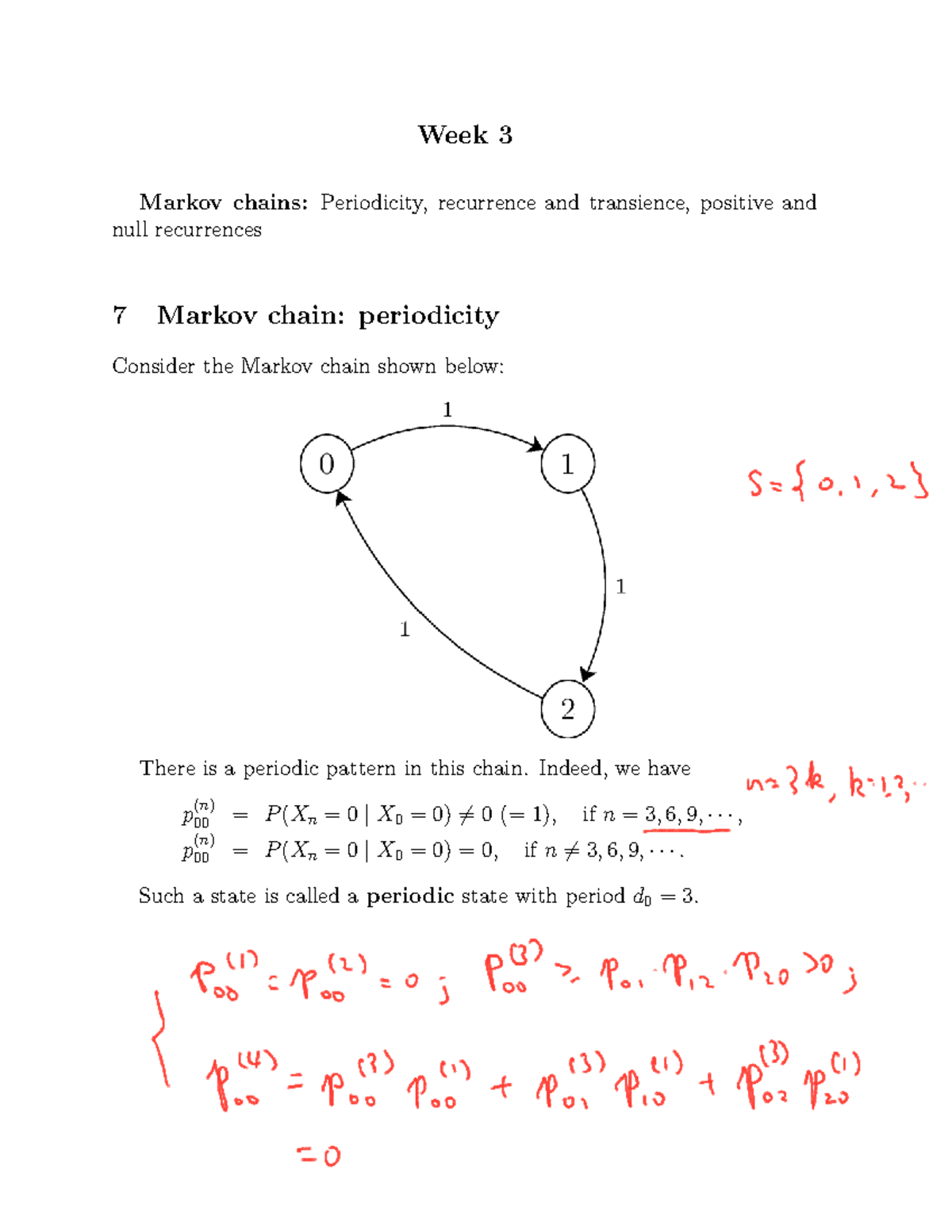 Annotated Notes on Markov Chains: Periodicity, Recurrence, and ...