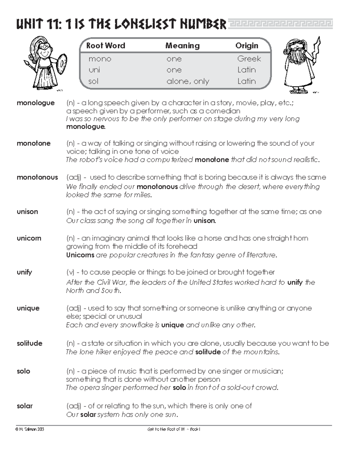 Week+11+One+is+the+Loneliest+Number - UNIT 11: 1 IS THE LONELIEST ...