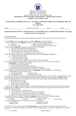 Investigation report - Republic of the Philippines NATIONAL POLICE ...