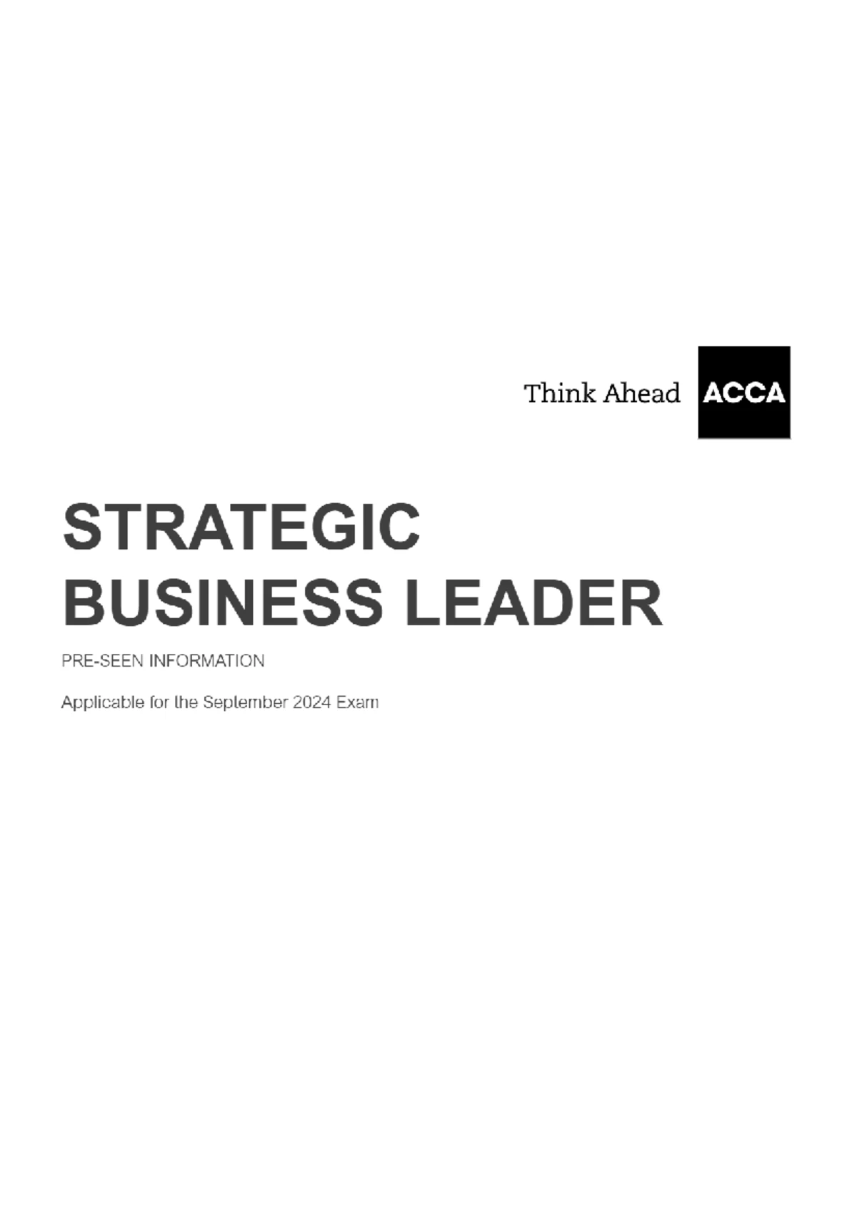 ACCA SBL Mock Exam 2 - NCTech Case Study Analysis December 2023 - Studocu