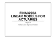 FINA3290A Chapter 4 - Multiple Linear Regression Models II Notes - Studocu