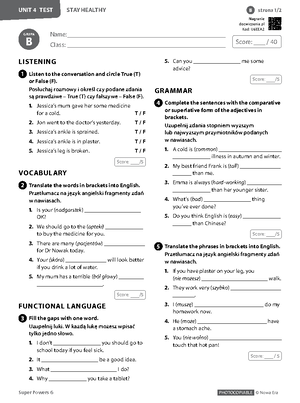 Super powers 4 test a u3 - Test z U3 - Super Powers 4 PHOTOCOPIABLE ...