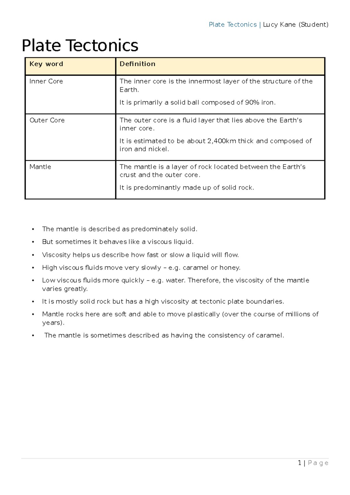 Plate Tectonics Overview and Key Concepts (GEOL 101) - Studocu