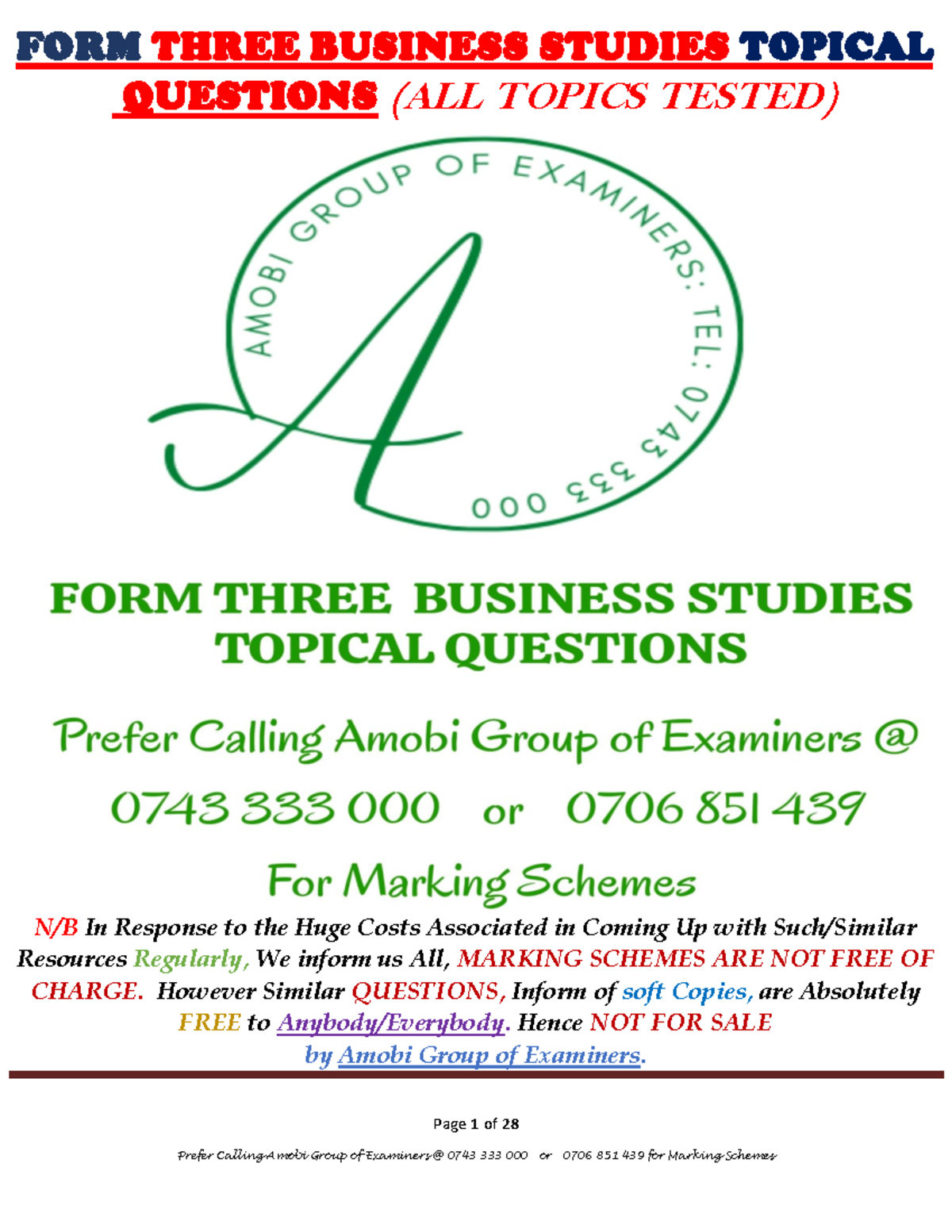 F3 BST TQ - Comprehensive Business Studies Questions and Answers - Studocu