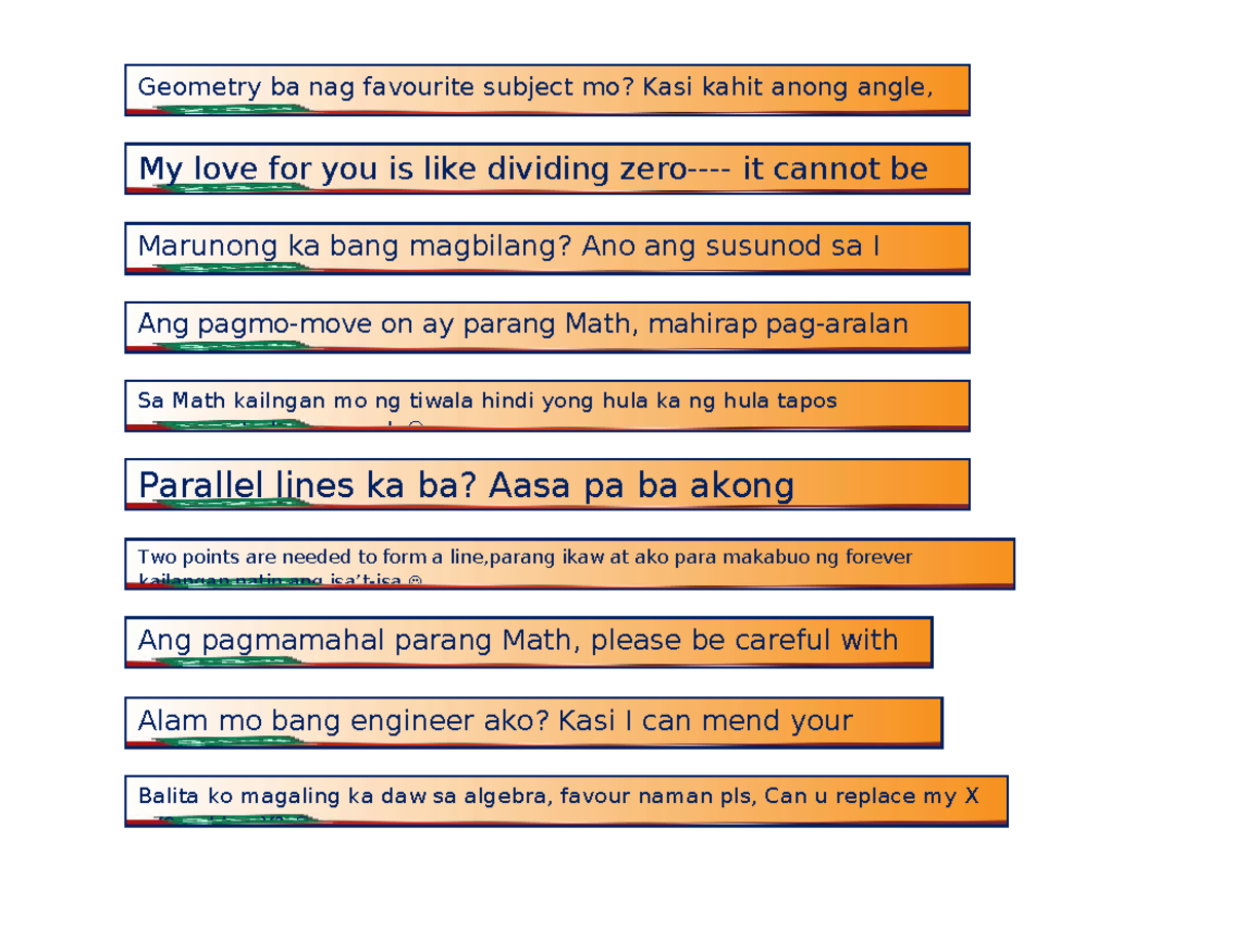 527022868-Hugot sa Math: Ang Pag-ibig at Geometry - Studocu