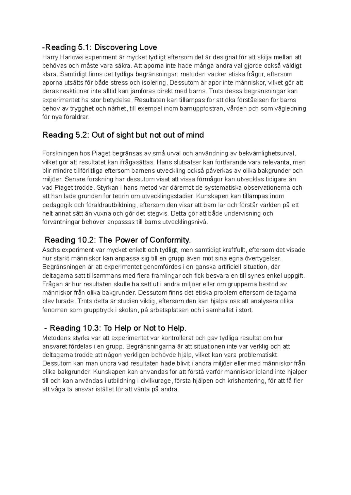 Social Psychology & Developmental Psychology: Key Experiment Insights ...