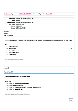 [Solved] Surveys is an example for passive surveillance a True b False ...