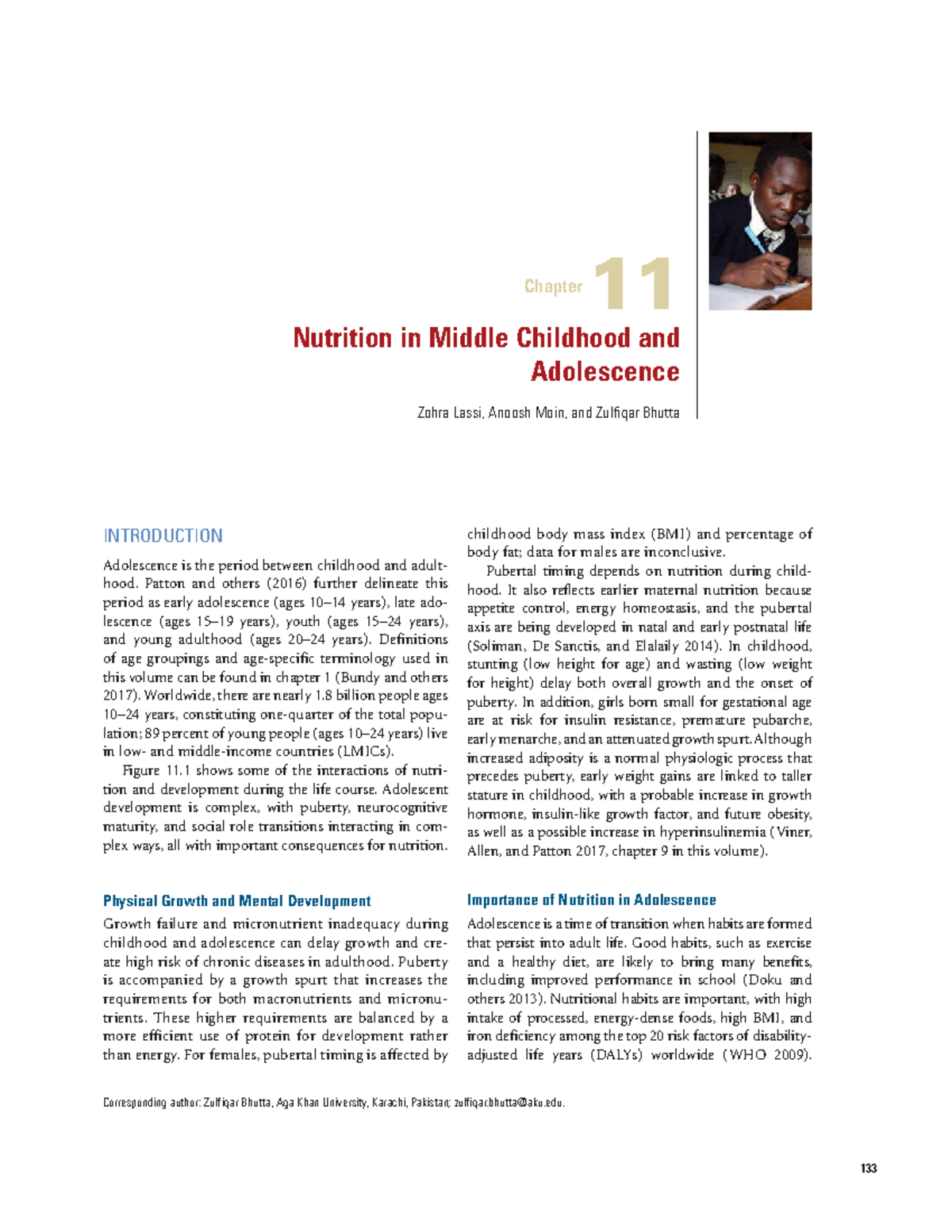 Ch11 - Nutrition in Middle Childhood and Adolescence: Key Insights ...