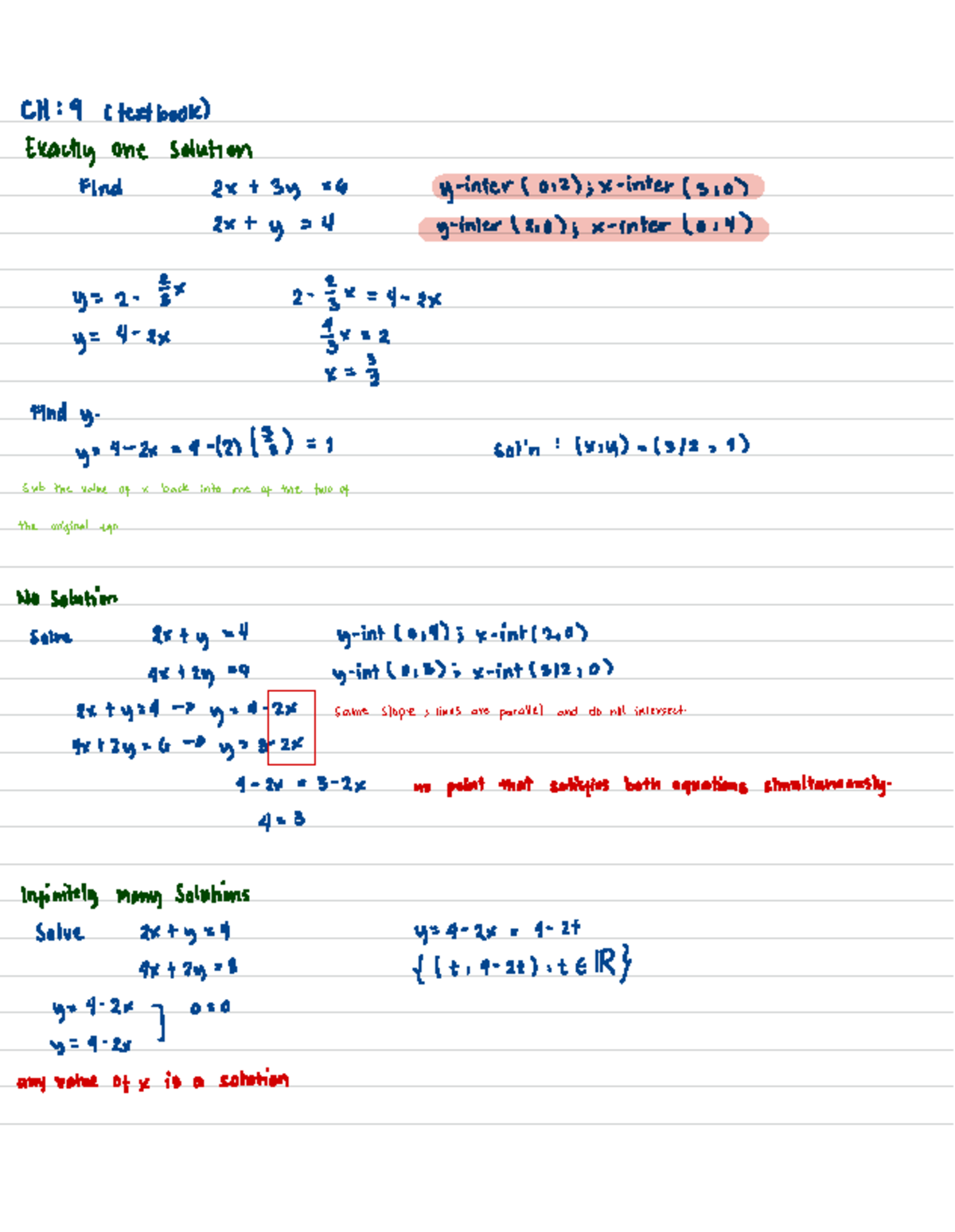 Lecture on Linear Equations & Matrix Operations (CH: 9) - Studocu