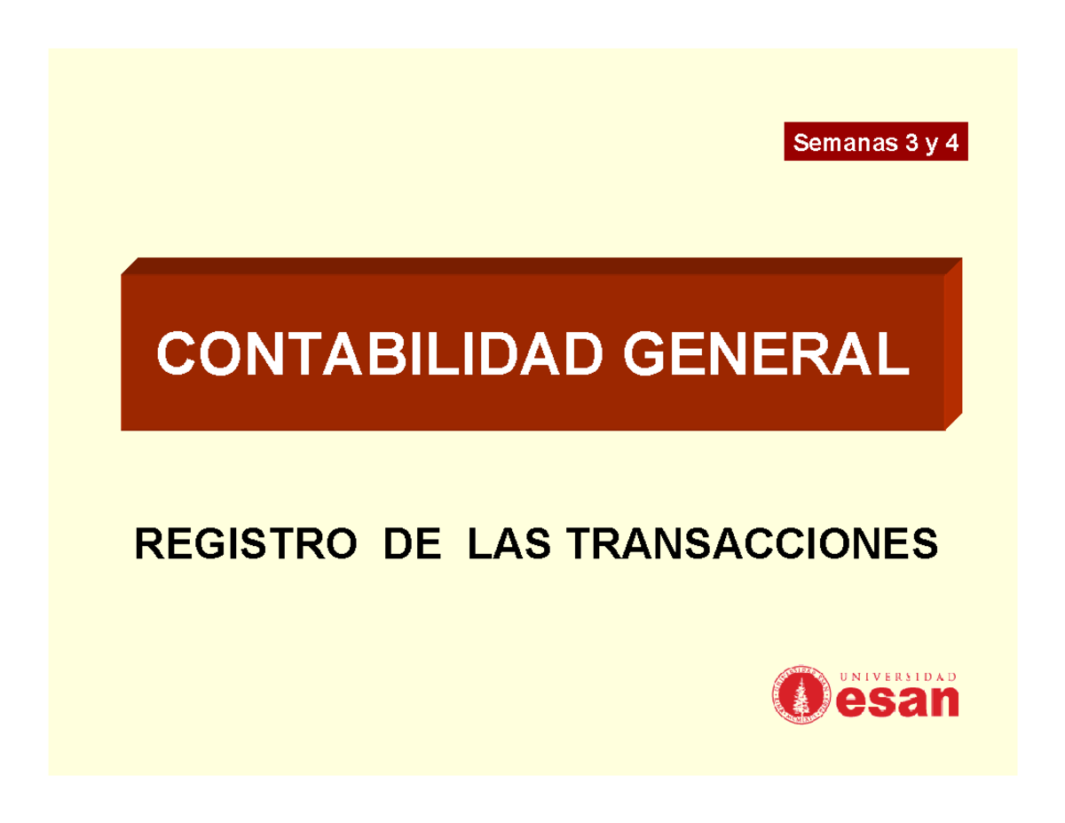 Partidas contables - REGISTRO DE LAS TRANSACCIONES CONTABILIDAD GENERAL ...