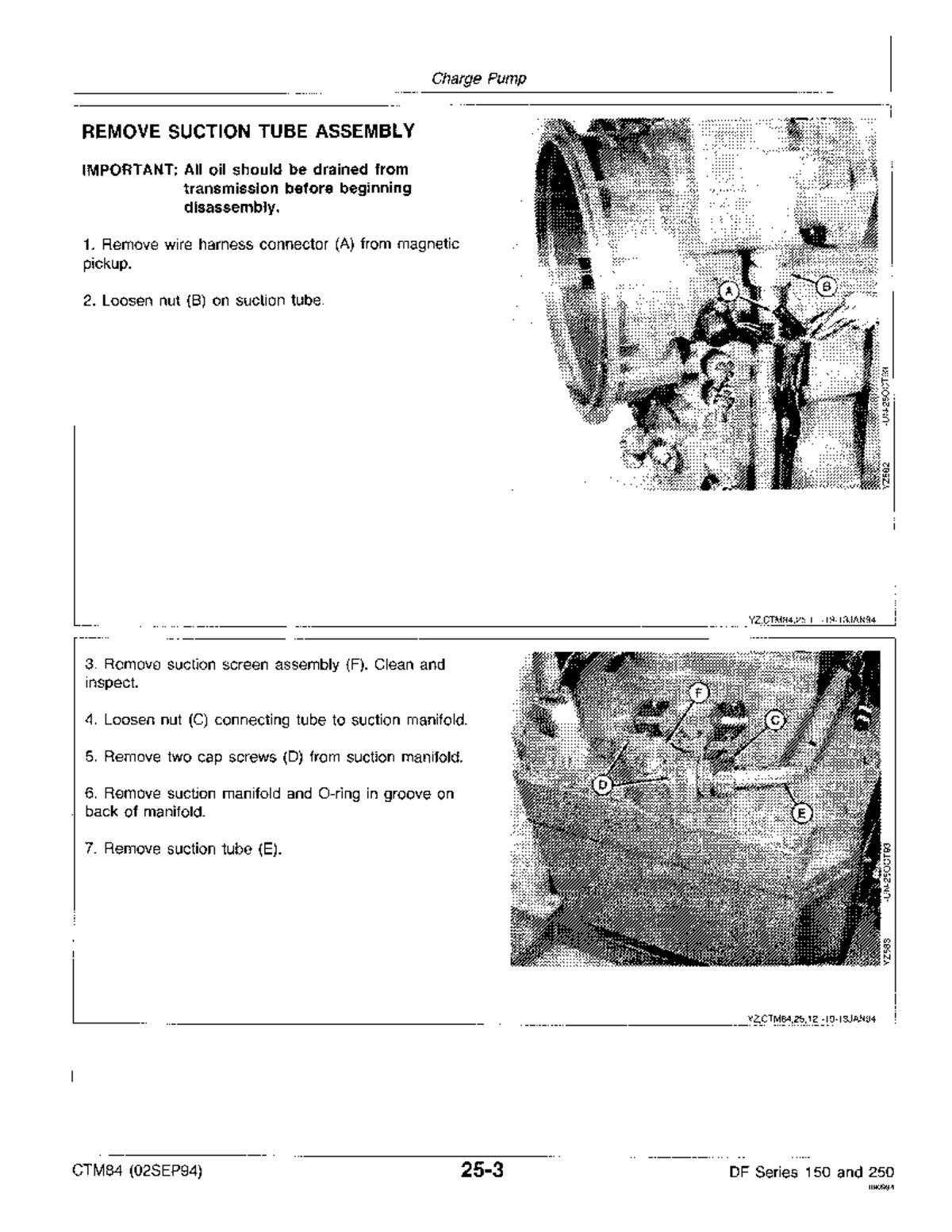 Charge Pump Assembly & Disassembly Instructions YZ,CTM84,25 - Studocu