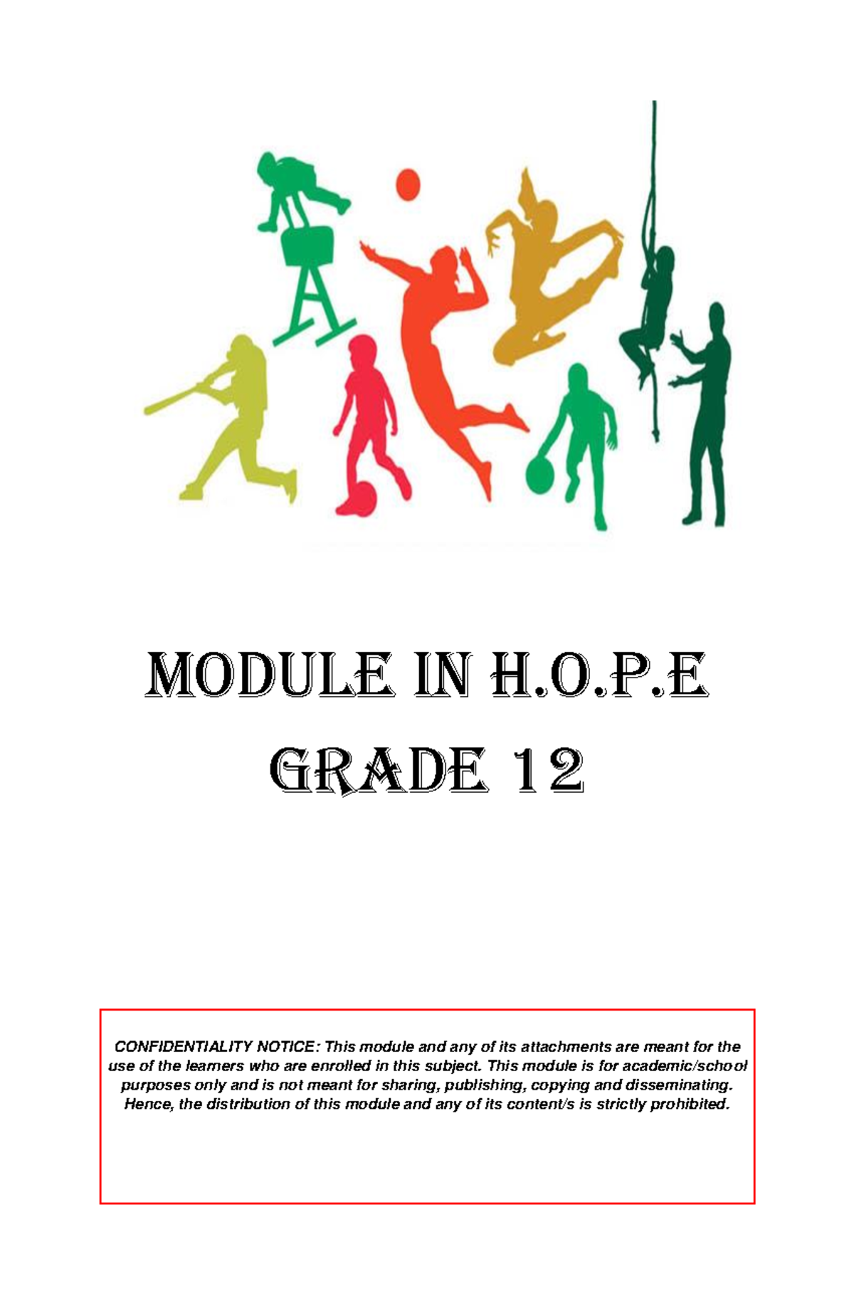 HOPE 12 - Module 1: Intro to Dance Lecture Notes - Studocu