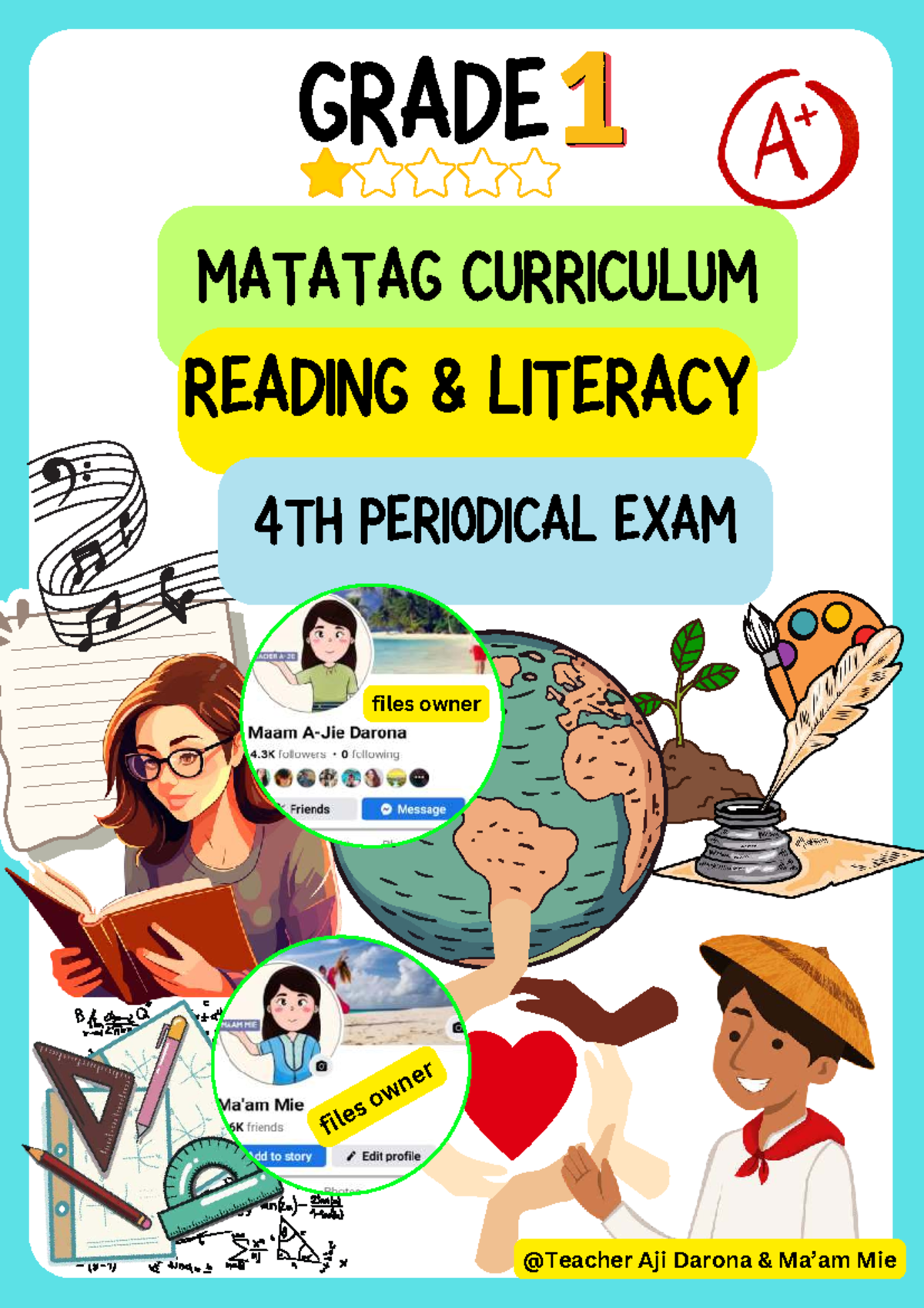 GRADE 1 READING & LITERACY 4TH PERIODICAL EXAM - MATATAG CURRICULUM ...