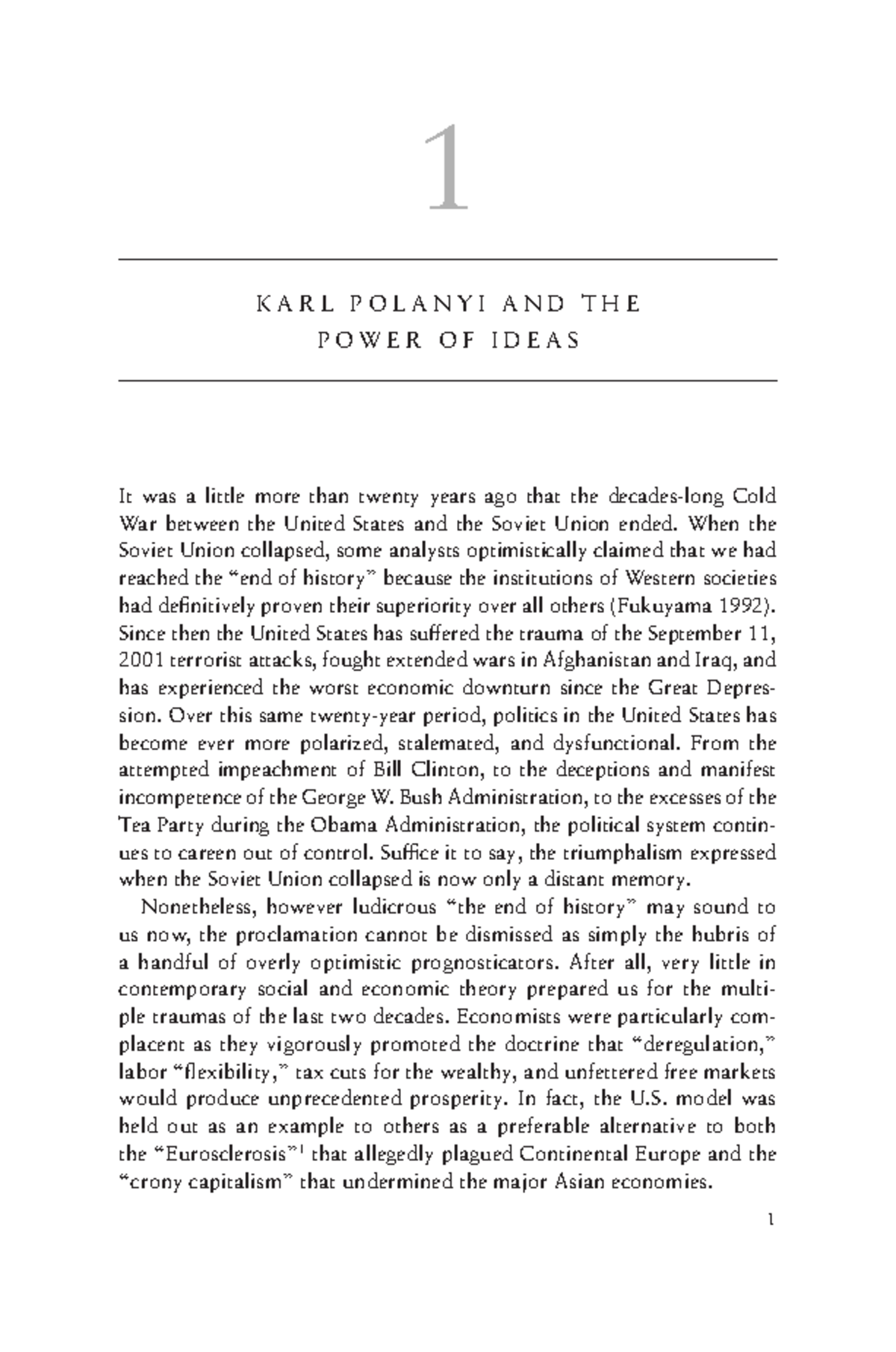 KARL POLANYI AND THE POWER OF IDEAS: A Critical Analysis - Studocu