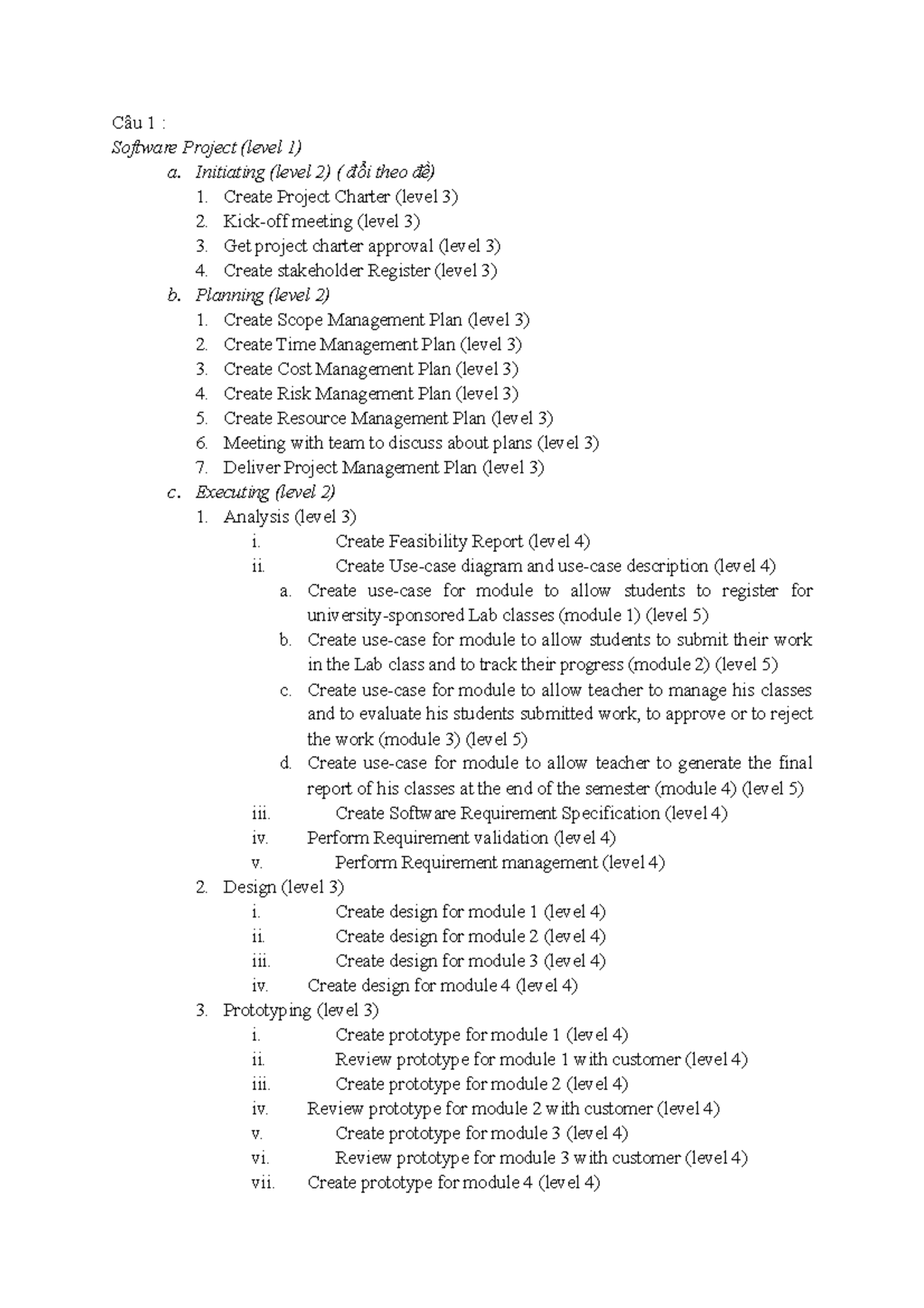 Practical Exam Guide for PGM - PMG201c Software Projects - Studocu