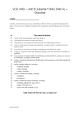 Health and Human Development - Grade: 12 - Victorian Certificate of ...