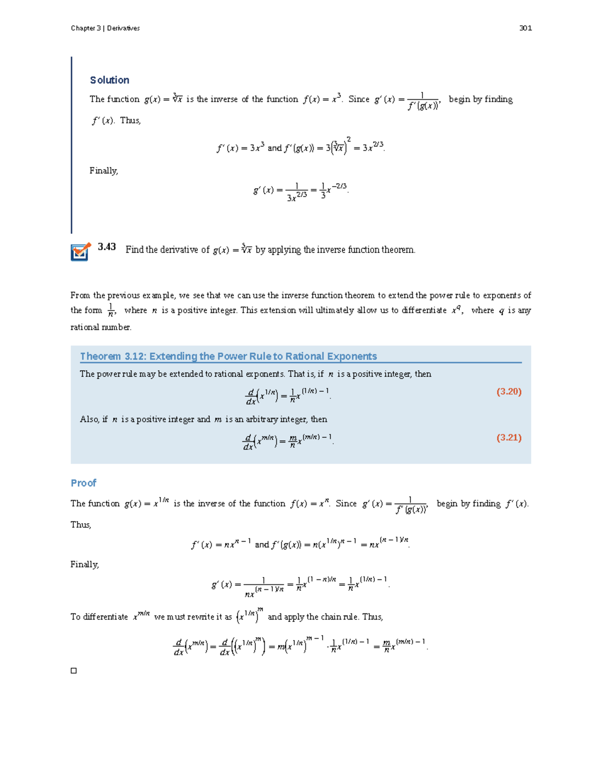 Chapter 3: Derivatives Solutions for Calculus 301 - Studocu
