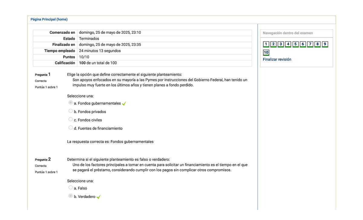 EA4 - Examen de Financiamiento: Preguntas y Respuestas Correctas - Studocu