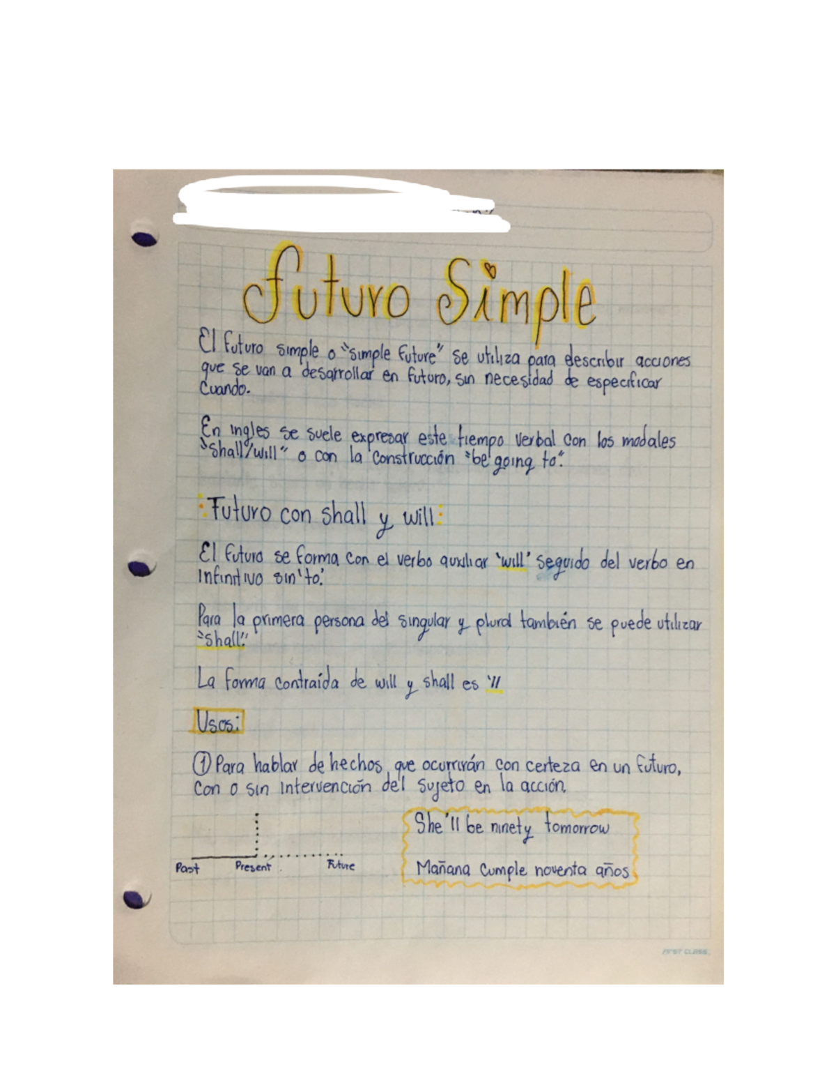 Futuro simple inglés - futuro Simple El futuro simple 0 Se utiliza para ...