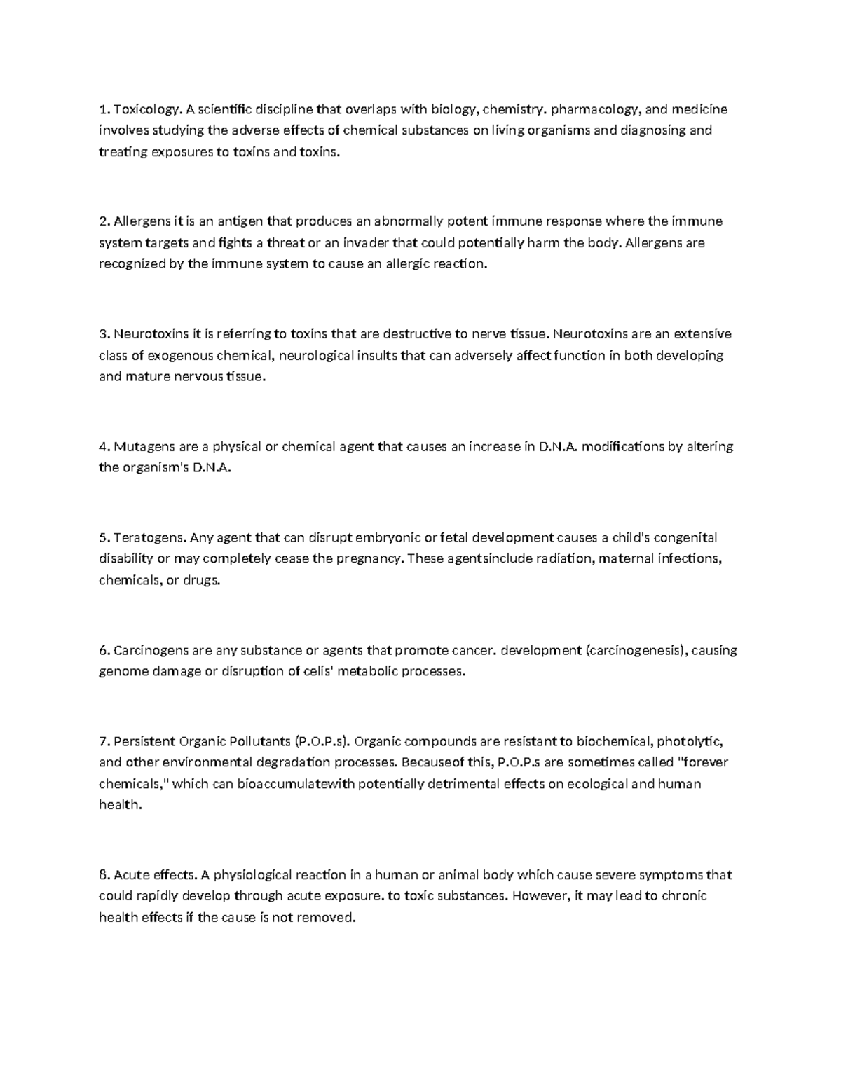 ENV 101: Environmental Science - Key Concepts in Toxicology and Health ...