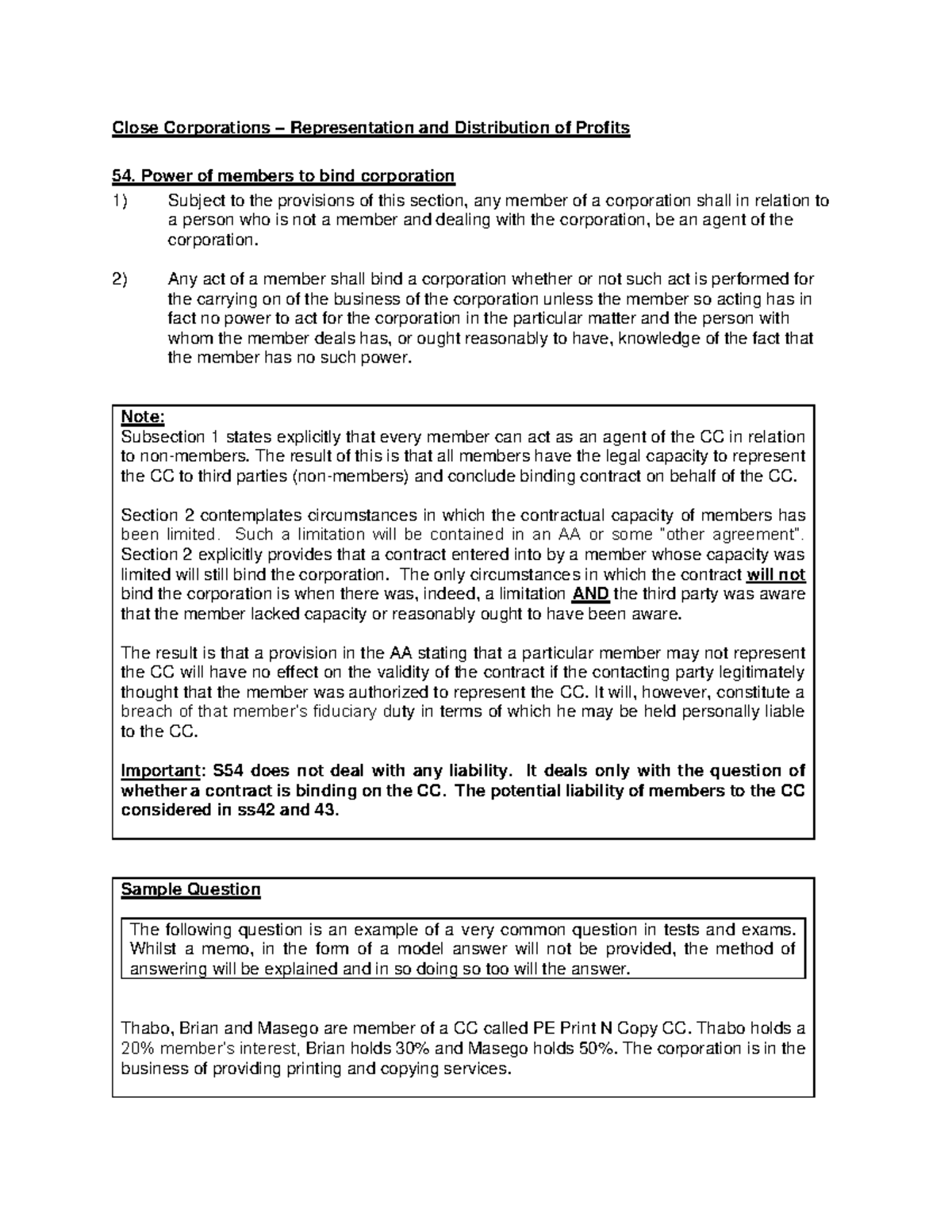 Close Corporations 3: Agency, Contracts, and Fiduciary Duties Explained ...