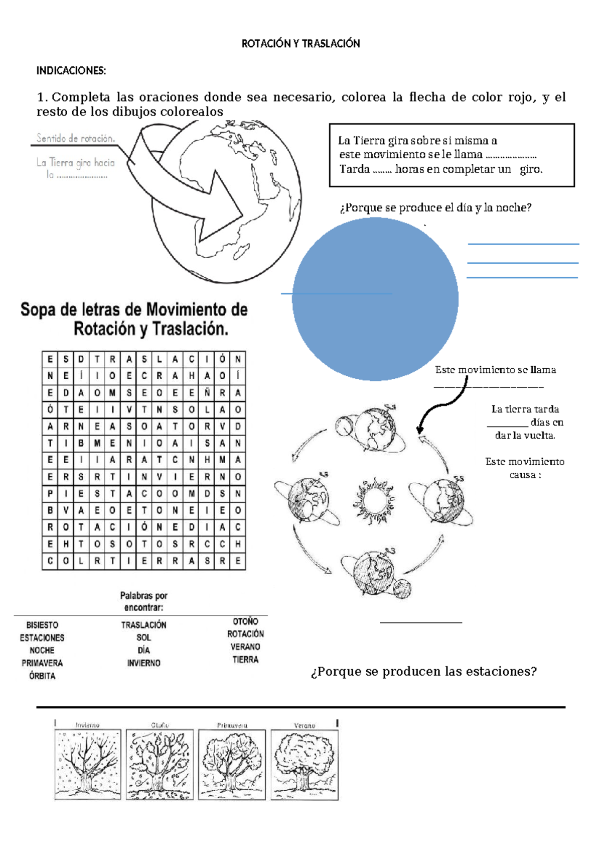 Rotacion y traslasion - Ejercicios de repaso para los alumnos de ...