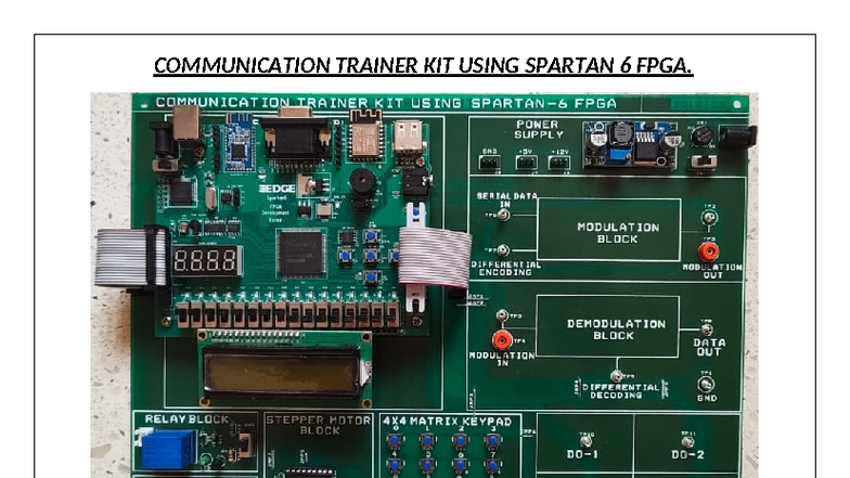 COMMUNICATION TRAINER KIT: FPGA & MODULATION TECHNIQUES - Studocu