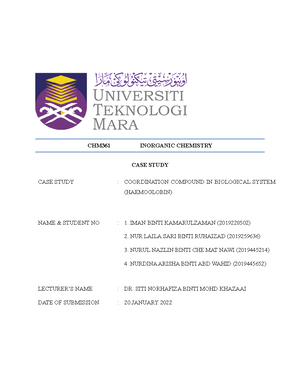 CHM361 Tutorial 2: Molecular Orbital Theory and Bonding Concepts - Studocu