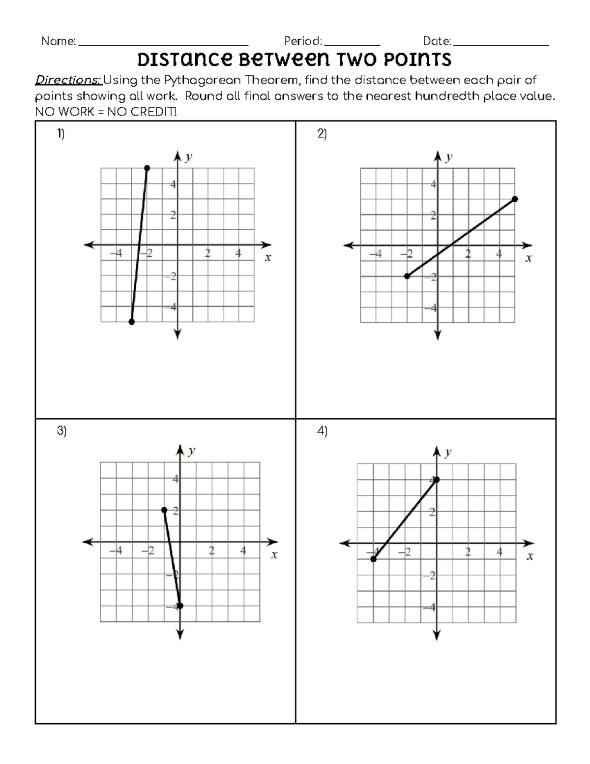 9.24 Distance Between Two Points - Name ...