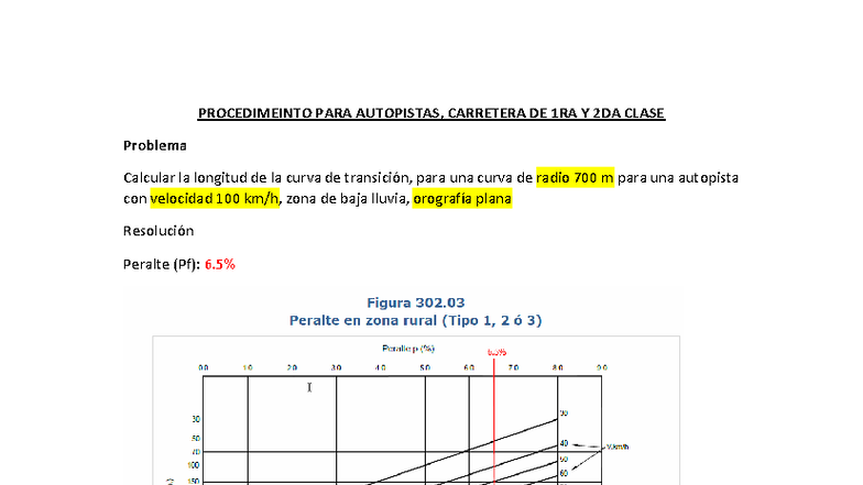 Cálculo de Longitud de Curva de Transición - Problema de Espiral 1 ...