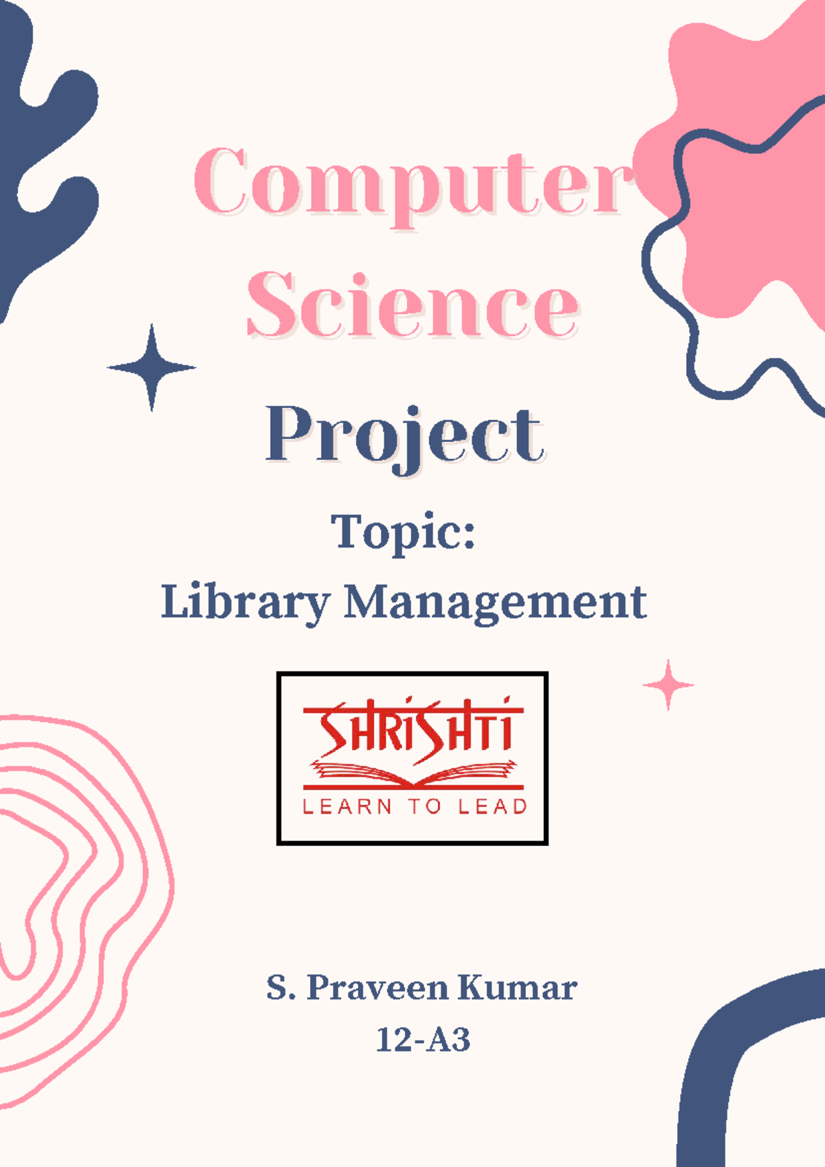 CS Project: Library Management System Using Python & MySQL - Studocu