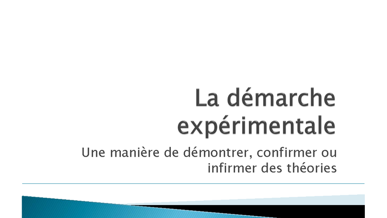 TD: Les Différents Types de Variables et Méthodes Expérimentales - Studocu