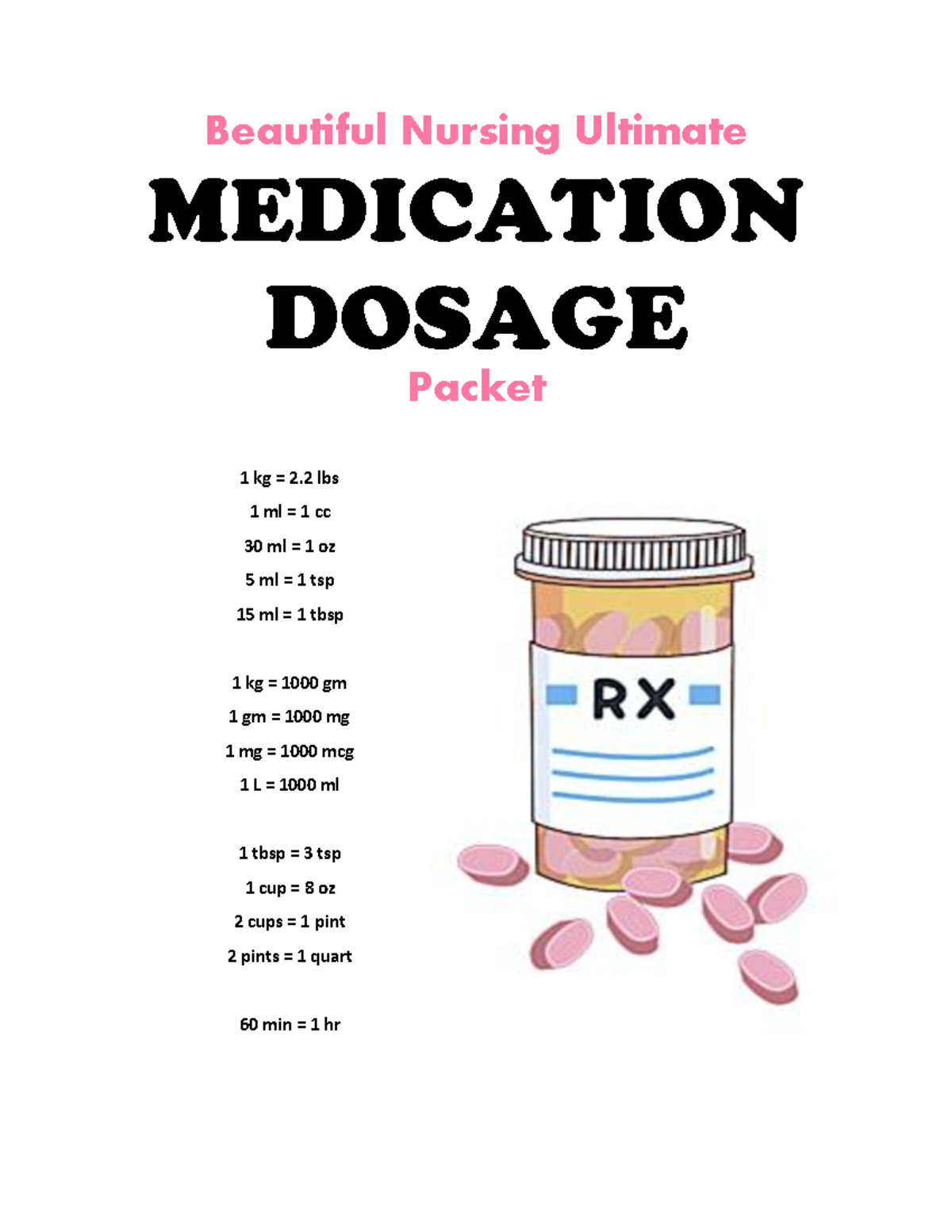 Ultimate MED DOSE Packet-0005 - Beautiful Nursing Ultimate MEDICATION ...