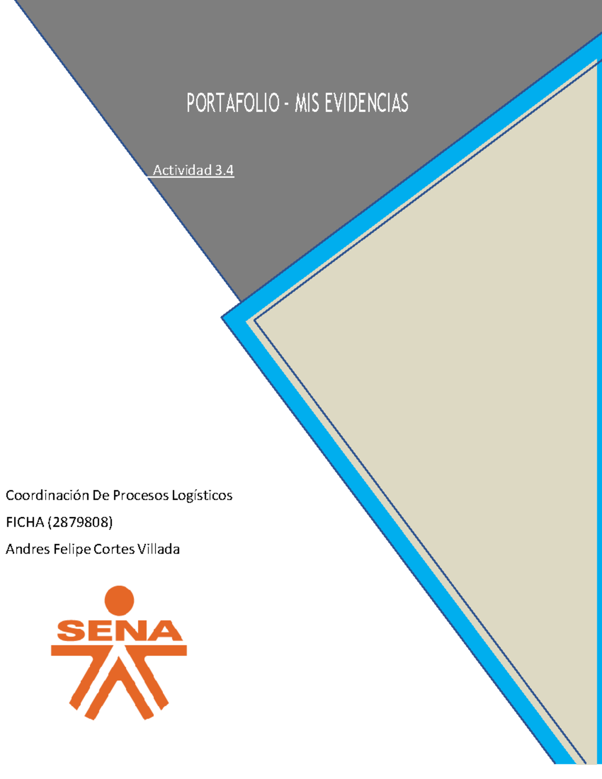 Portafolio evidencias andres cortes - coordinación procesos logisticos ...