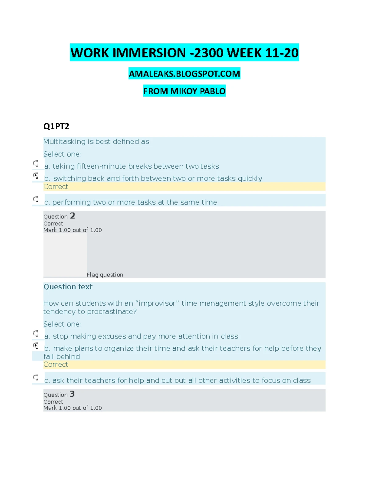 [ Amaleaks. Blogspot.COM] ICT-2300 Week 1-10 Grade 12 - AMALEAKS ...