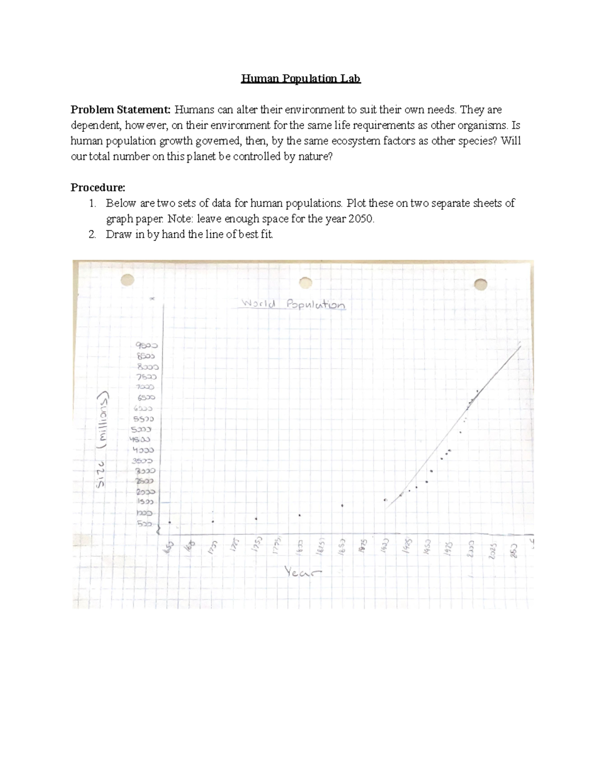 Human Population Lab: Analyzing Growth Phases, Projections & Factors ...